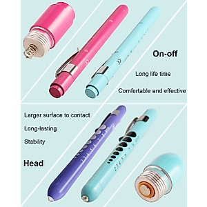 MEUUT 3 Pack Pen Lights for Nurses with 6 Batteries – Medical Penlights Nurse Accessories for Work, Perfect Nursing Student Essentials Medical Supplies for Nurses Doctors EMT Trauma