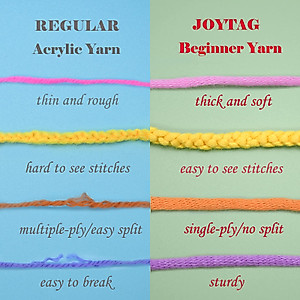 Christmas Green Yarn for Crocheting and Knitting Cotton Crochet Knitting Yarn for Beginners with Easy-to-See Stitches Cotton-Nylon Blend Easy Yarn for Beginners Crochet Kit(3x50g)