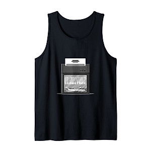 Paper Shredder Office Supply Graphic Art Tank Top