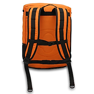 J World New York Rectan Laptop Backpack, Orange, One Size