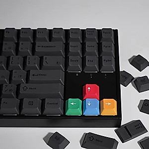 130 Keys PBT Dye Sub Gray Keycaps Cherry Profile Japanese Keycaps Set Fot for Cherry Mx Switches 61/87/104/108 Mechanical Keyboard