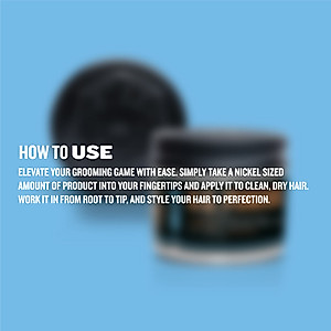 GIBS Pomade O.G. BALLER-Medium Hold, Medium Shine Finish, a Classic Look, made in USA 4oz