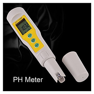 YUESFZ Precise Digital PH Meter, LCD High Accuracy PH Meter Pool Water Aquarium Quality Wine Tester Pen Analyzer Practical Water Quality Detector