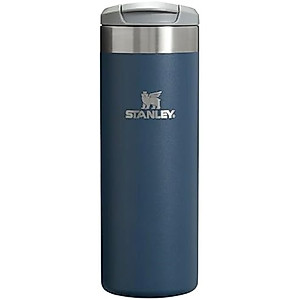 Stanley AeroLight Transit Bottle, Vacuum Insulated Tumbler for Coffee, Tea and Drinks with Ultra-Light Stainless Steel, 16 Oz, Navy