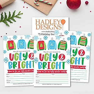 24 Doodle Religious Christmas Cards Boxed With Envelopes, 25 Holiday Party Invitations, Christmas Invite, 50 Holiday Greeting Cards, Blank Winter Postcard Set, Merry Christmas Cards