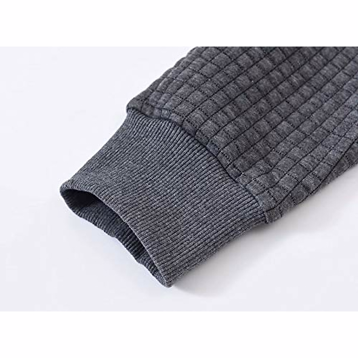 YuKaiChen Mens Hoodies Casual Midweight Long Sleeve Sweatshirt Dark Grey X-Large