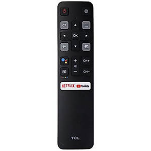 TCL Original Remote Control (RC802V FNR2) for Select TCL TVs - Black