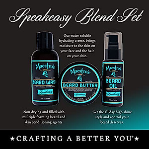 Maestro's Classic Blend Set with 2oz. Beard Oil- Speakeasy Blend