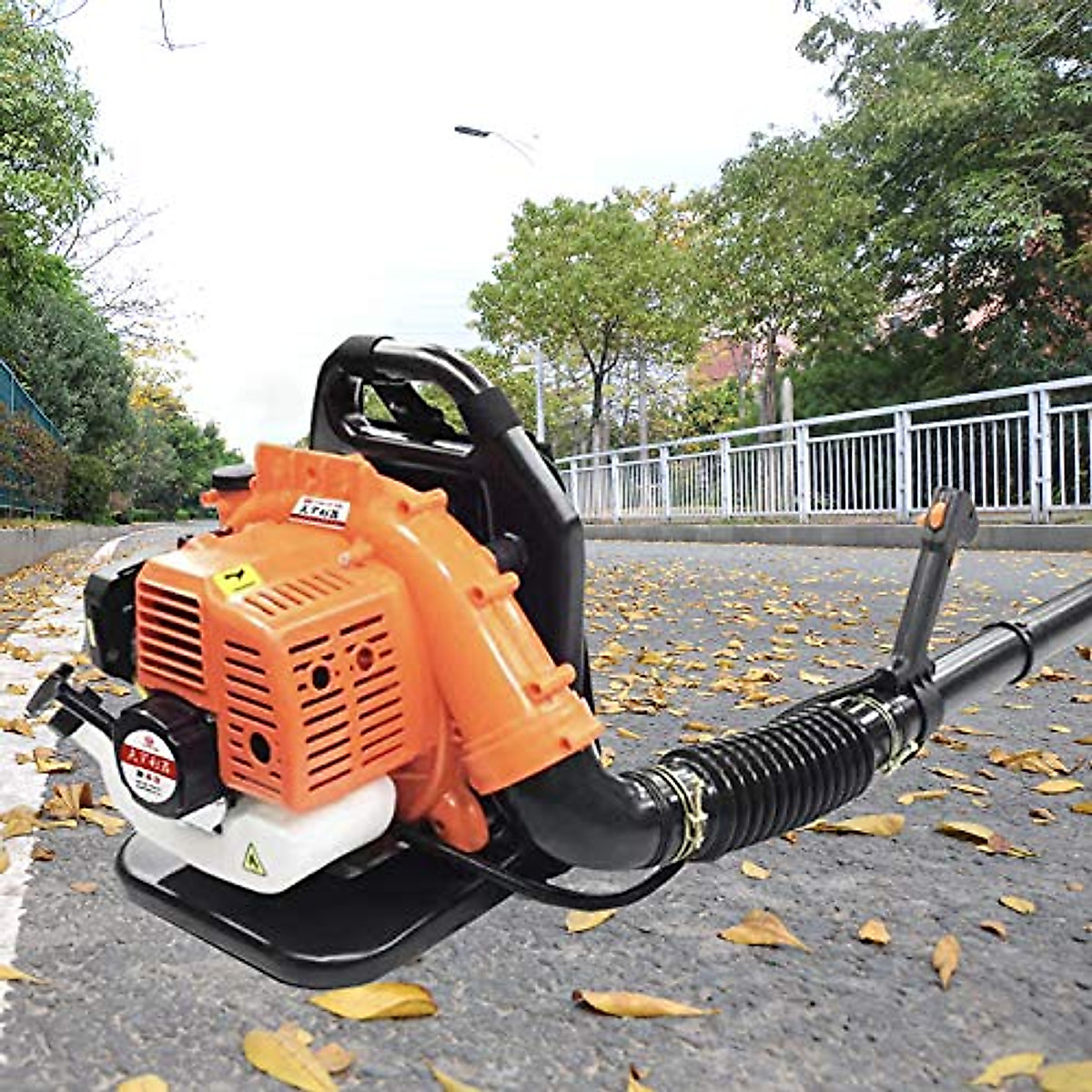 2-Stroke Backpack Gas Leaf Blower 42.7CC Gasoline Snow Blower Backpack Leaf Blower, 1250w Leaf Blower for blowers for Lawn Care and Snow Blower for Yard Cleaning