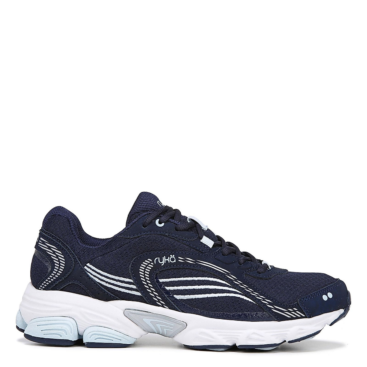 Ryka Womens Ultimate Running Shoe, Blue/Silver, 8.5 US