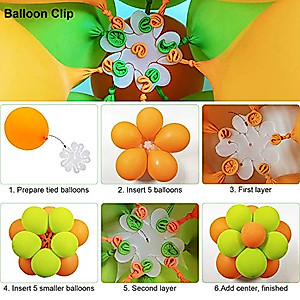 IDAODAN Balloon Arch Decorating Strip Kit, Reusable 32Ft Balloon Tape Strips, 2pc Tying Tool,200 Dot Glue,2 Roll Ribbon & 20pc Flower Clips for Party Wedding Birthday Festival Anniversary DIY Decorations