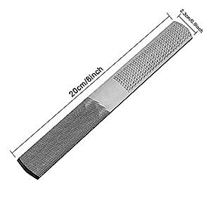 Wood Rasp File 4 Way Hand File and Round Rasp, Half Round Flat & Needle Files Wood Rasp Set for Sharping Wood and Metal Tools