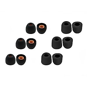 12 pcs Small Size (S-BHB-BMF-sB) Hybrid and Memory Foam Replacement Set Adapters Earbuds Ear Tips Compatible with Sony in-Ear Earphones Headsets