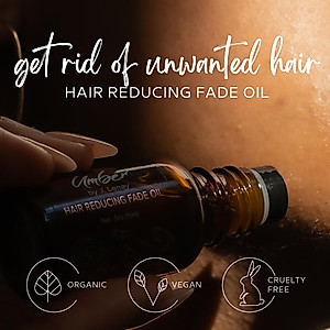 Umber By J. Lenay Hair Reducing Fade Oil Roll-On, Natural Hair Reduction, Regular Strength, 0.5 Fl Oz