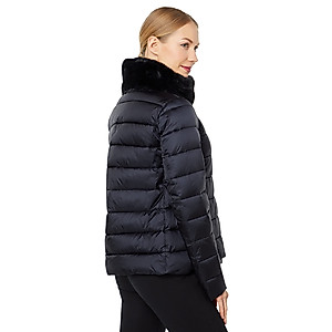 Save The Duck Mei - Short Basic with Faux Fur Black 1 4 (XL)