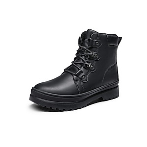 Bruno Marc Men's Insulated Waterproof Snow Boots Warm Winter Outdoor Hiking Work Boot Black,Size12,SBSB223M