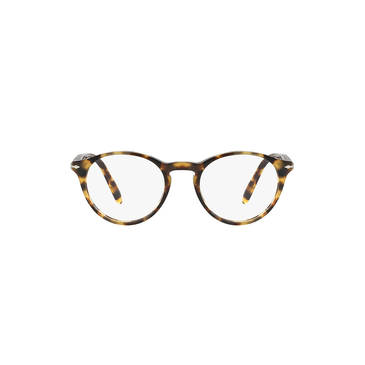 Persol PO3092V Round Prescription Eyewear Frames, Brown/Beige Tortoise/Demo Lens, 50 mm