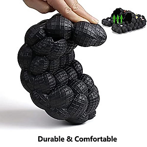 rosyclo Bubble Slides for Women Men, Golf Ball Shoes Slides with Charms, Womens Anti-Slip Shower Spa Slippers, Gym House Beach Slippers, Super Soft Pillow Stress Relief Slide Sandals for Ladies,