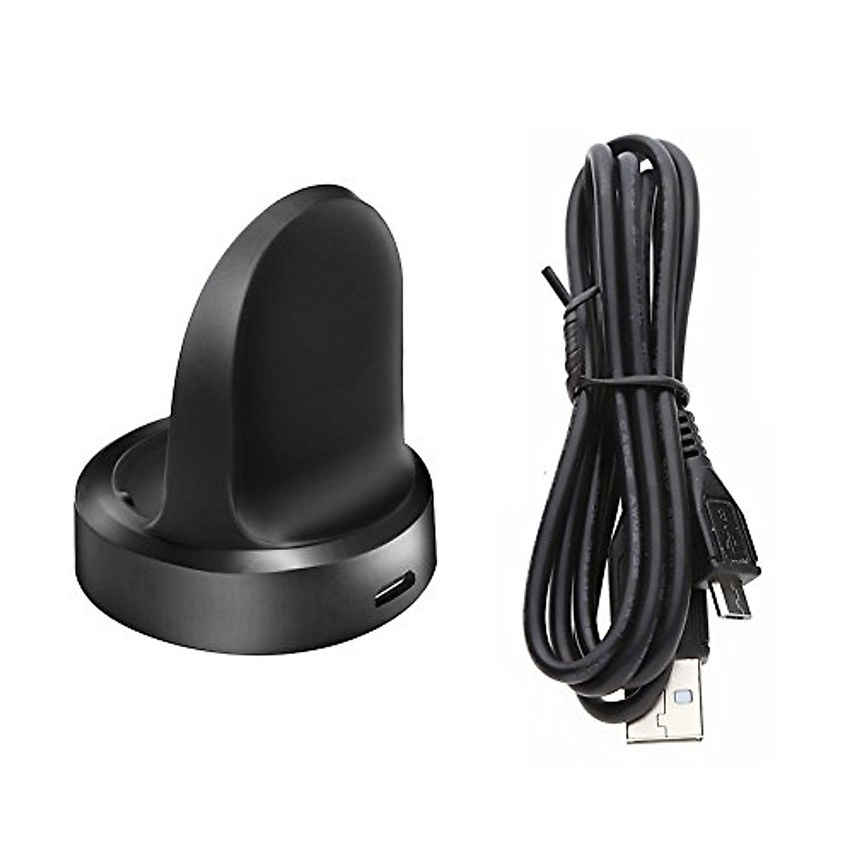 Emilydeals for Gear S3 Charger, Gear S3 Charging Cradle Dock for Samsung Gear S3 Classic/Frontier Smart Watch (Black)