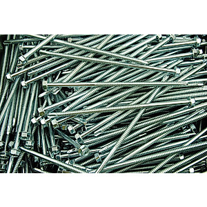 (100) Hex Washer Head 1/4 x 6 Self-Drilling Tek Screw IHW #14
