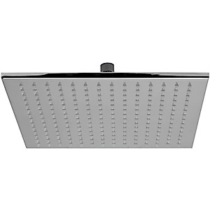 ALFI brand LED12S-PC Polished Chrome 12" Square Multi Color LED Rain Shower Head, 11.75" L x 11.75" W x 0.38" H