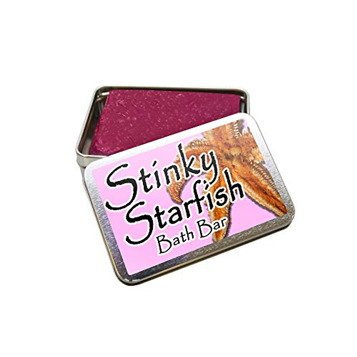 Gears Out Stinky Starfish Bath Bar - Funny Starfish Design - Novelty Bath Soap for Women - Pink Soap - Handcrafted - Made in the USA