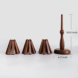 Walnut Tree Coasters Set of 3, Foldable Natural Wood Tree Trivet, Tree Design Hot Pads for Kitchen, Office Desk, Restaurant Cafe Coaster or Decoration