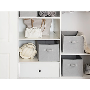 StorageWorks Storage Baskets for Shelves, Foldable Storage Bins with handles, Fabric Closet Bins for organization