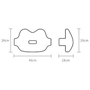 PSVOD Butt and Back Cushion for Office Chair，Back Cushion for Office Chair Posture Pink,Pillow Seat Cushions for Chairs (Blue)