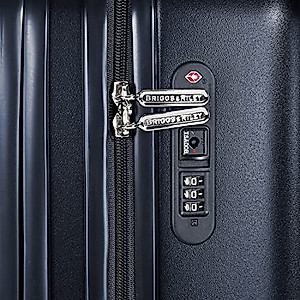 Briggs & Riley Sympatico Hardside Medium Spinner Luggage, Matte Navy, 27-Inch Checked