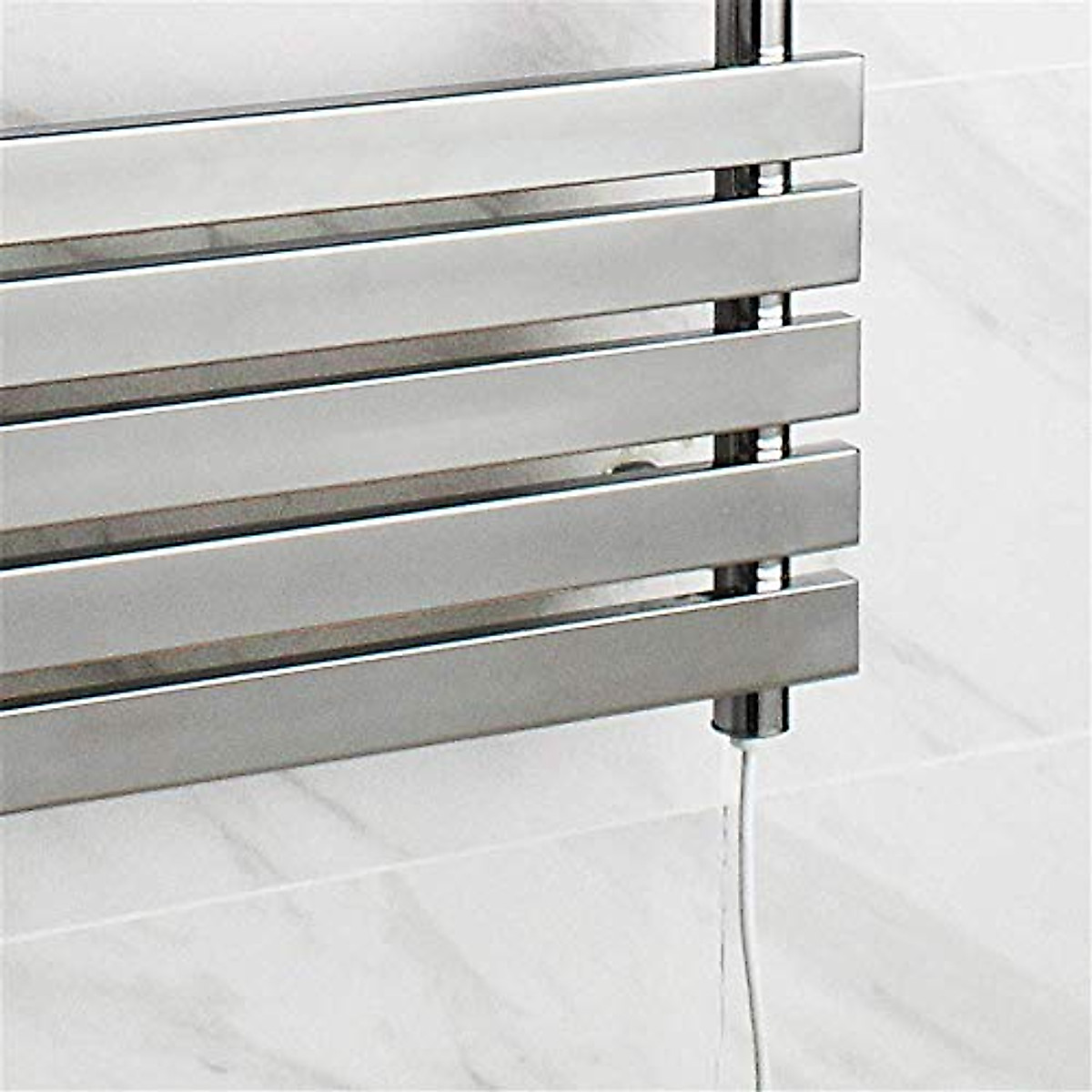 HAPPLiGNLY Heated Towel Rail- Electric Towel Rack,Heated Towel Rack,Electric Tumble Dryer to Heat Your Bathroom and Towels,Best Helper in The Bathroom,46x20.5 inch,Hard Wire MJ