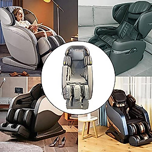 FBKPHSS Massage Chair Recliner Cover with Zero Gravity, Full Body Massage Chair Cover Skin-Friendly Washable Elastic Cloth Dust Cover Free Headrest Cover,Brown,A+B