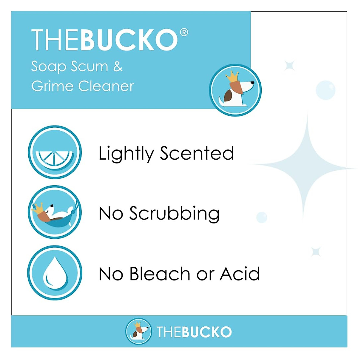 The Bucko Soap Scum and Grime Cleaner (32oz + Sprayer)