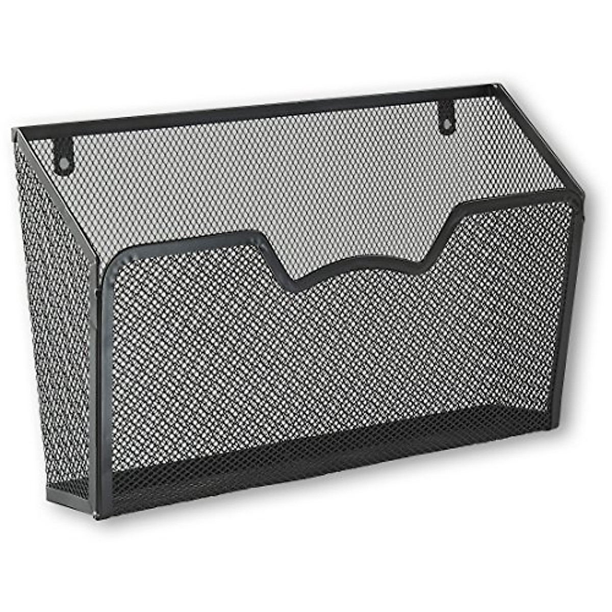 3 Pack - SimpleHouseware Wall Mount Single Pocket File Organizer Holder, Black