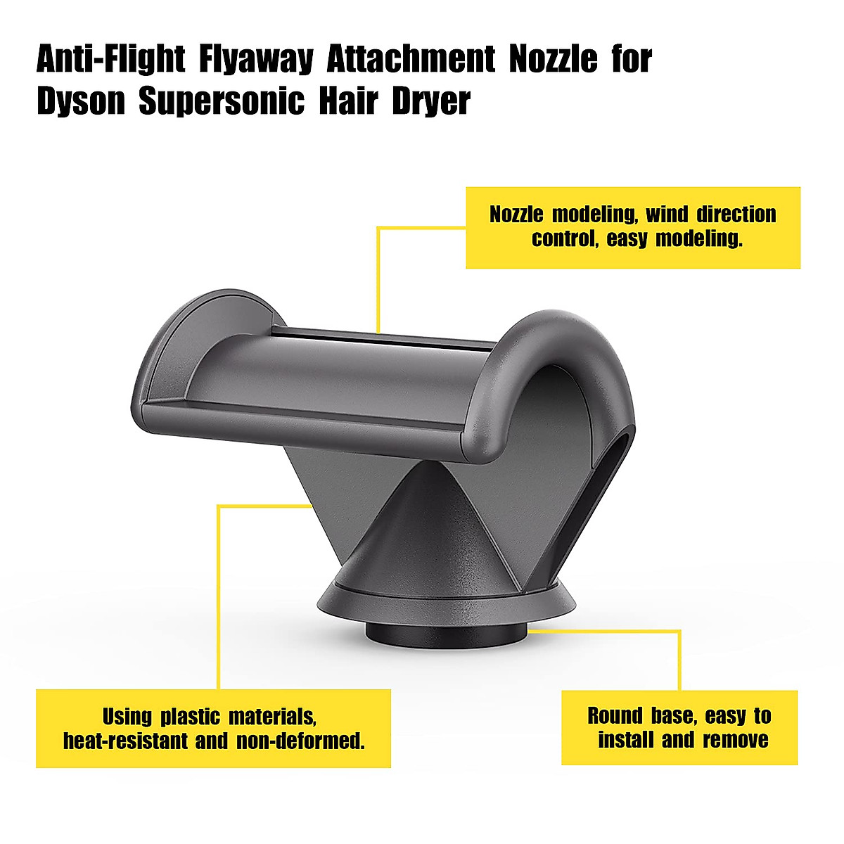 Anti-Flight Flyaway Attachment Nozzle for Dyson Supersonic Hair Dryer - Accessories for Dyson Supersonic Hair Dryer HD01 HD02 HD03 HD04 HD08