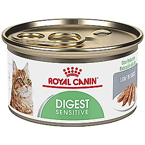 Royal Canin Feline Health Nutrition Digest Sensitive Loaf In Sauce Canned Cat Food, 3 oz, Case of 24
