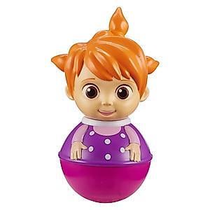 Cocomelon Weebles Figure Assortment, Chunky Moulded Figures, jj, moonbug, Preschool Imaginative Play, Brown