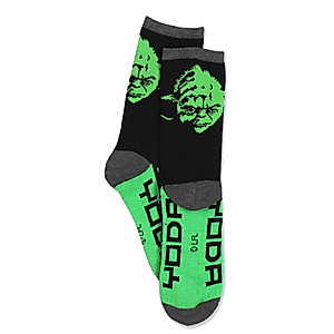 STAR WARS Toddler Boys 3 pack Socks (Shoe: 7-10 (Sock: 4-6), Grey/Multi Crew)