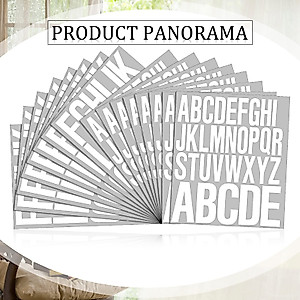 Gersoniel 8 Sheet Halloween Letter Stickers Alphabet Sticker Self Adhesive Letters Vinyl Letter Decals Stick on Letters for Poster Board Sign Craft Mailbox Wal Decor(2 Inch, 3 Inch,White)