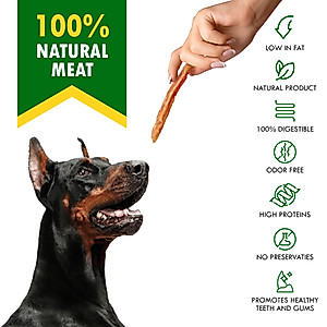 Beloved Pets Chicken Jerky Strips Dog Treats - Human Grade Meat Sticks - Natural Pet Dried Snacks Rawhide - Free - Long Lasting Chews for Large & Small Dogs - Best for Training & Healthy Teeth