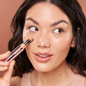 Mally Beauty - The Plush Pen Brightening Concealer Stick - Light - Hydrating Turmeric, Vitamin E, and Hyaluronic Acid Infused Formula - Medium Buildable Coverage with a Natural, Smooth Finish