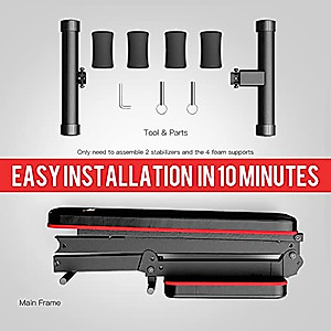 PASYOU Adjustable Weight Bench Full Body Workout Multi-Purpose Foldable Incline Decline Exercise Workout Bench for Home Gym