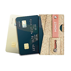 MONET RFID Blocking Phone Grip Wallet & Kickstand for Men & Women, Card Holder for Phone Case