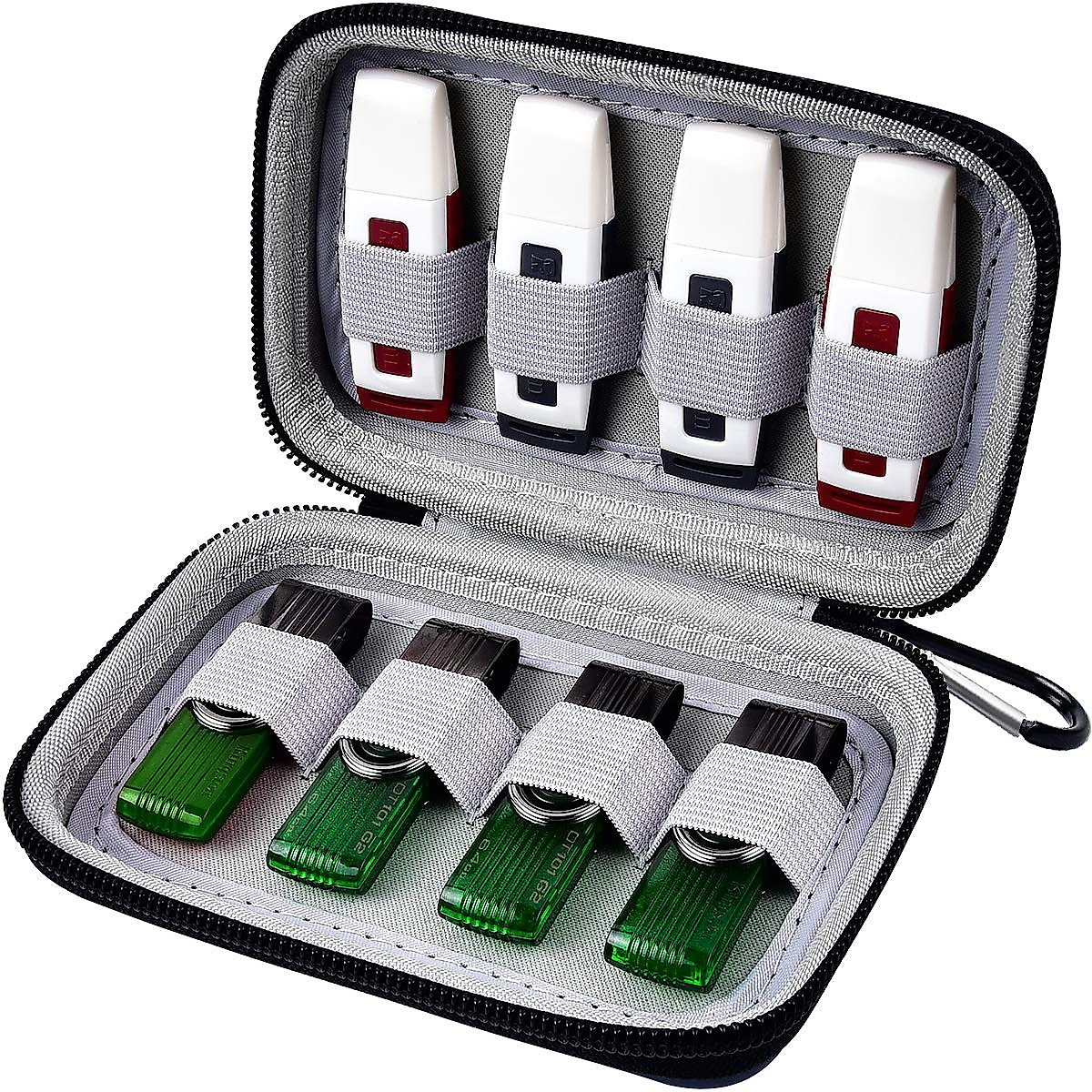 USB Flash Drive Case Compatible with Sandisk Cruzer/for Samsung Bar Plus/for Micro Center Superspeed/for Pny Turbo 16GB/ 32GB/ 64GB/ 128GB USB 2.0 3.0 Flash Drive - 8 Pack (Black)