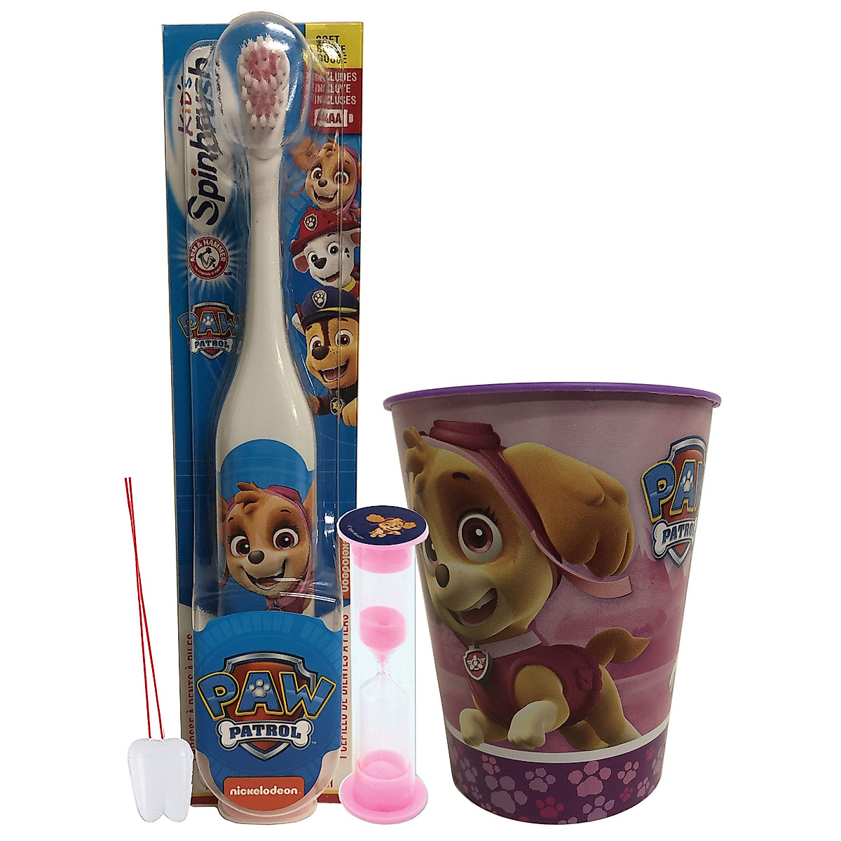 Complete Oral Hygiene Bundles with All of Your Child's Favorite Paw Patrol Characters. (3 Piece, Skye)