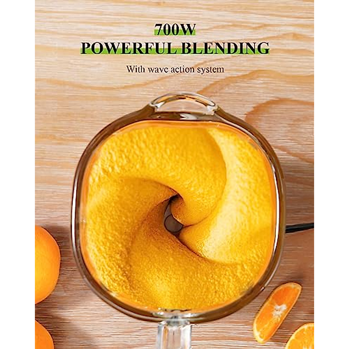 KIDISLE Retro Blenders for Kitchen, 34oz Glass Jar, 700W Smoothie Blender for Shakes and Smoothies, 3 Adjustable Speed for Milkshake, Ice Crush, Puree and Frozen Fruit, White