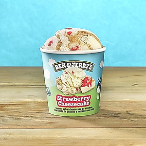Ben & Jerry's Ice Cream Strawberry Cheesecake Non-GMO 16 oz