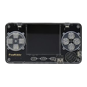 Petforu POWKIDDY A66 Handheld 10000 Games Retro Game Console Ultra Card Transparent Game Machine - 32G Silver, A66 (32g)
