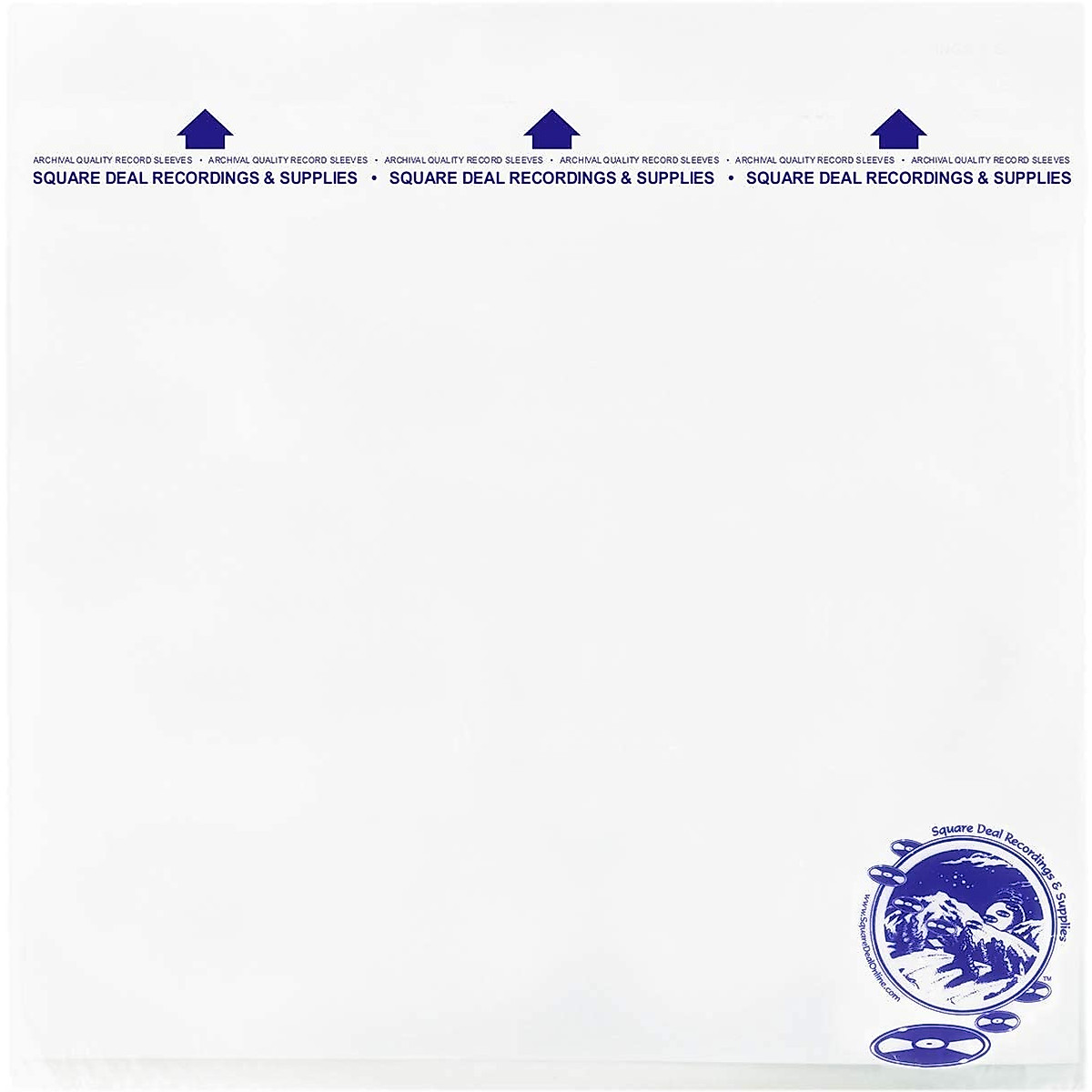 (500) 12" Record Inner Sleeves - 3-Layers of Archival Quality, Anti-Static HDPE with Rice Paper Enclosed Insert for Extra Rigidity #12IM