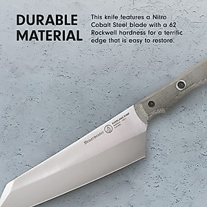 Messermeister Overland Chef 8” Chef’s Knife - Nitro Cobalt Steel, Canvas Micarta Handle & Hidden Bottle Opener